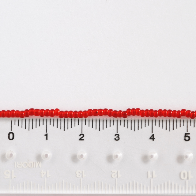 (10g) ヴィンテージベネチアンシードビーズ 11/0 トランスパラントレッド | iichi ハンドメイド・クラフト作品・手仕事品の通販