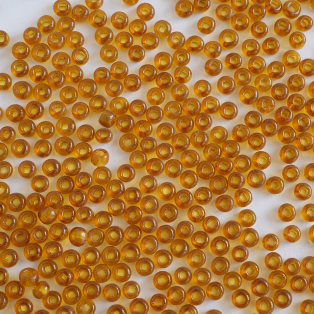 (5g) ヴィンテージフレンチシードビーズ 9/0 トランスパラントトパーズ | iichi ハンドメイド・クラフト作品・手仕事品の通販
