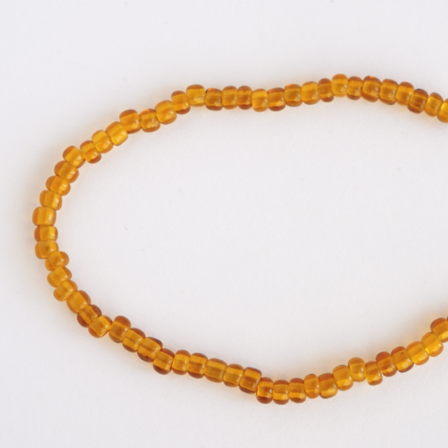 (5g) ヴィンテージフレンチシードビーズ 9/0 トランスパラントトパーズ | iichi ハンドメイド・クラフト作品・手仕事品の通販