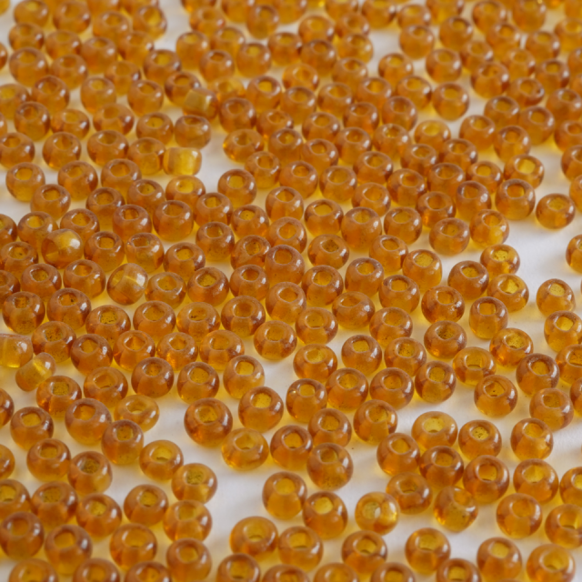 (5g) ヴィンテージフレンチシードビーズ 9/0 トランスパラントトパーズ | iichi ハンドメイド・クラフト作品・手仕事品の通販