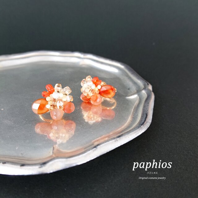 Orange flower | iichi ハンドメイド・クラフト作品・手仕事品の通販