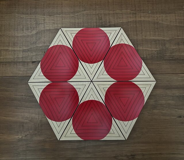 TH-059 三角組皿「日の丸」ストライプ | iichi 日々の暮らしを心地よくするハンドメイドやアンティークのマーケットプレイス