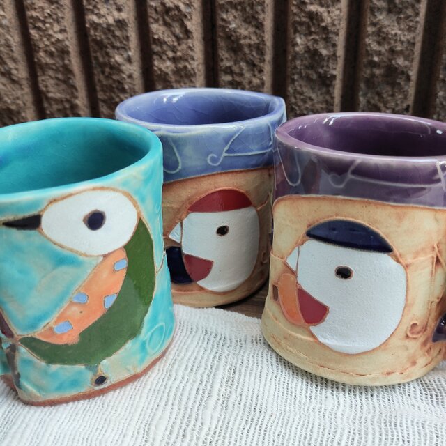 【紫釉】明るく、楽しく、美味しく！ノーマルマグカップ1 2023 | iichi ハンドメイド・クラフト作品・手仕事品の通販