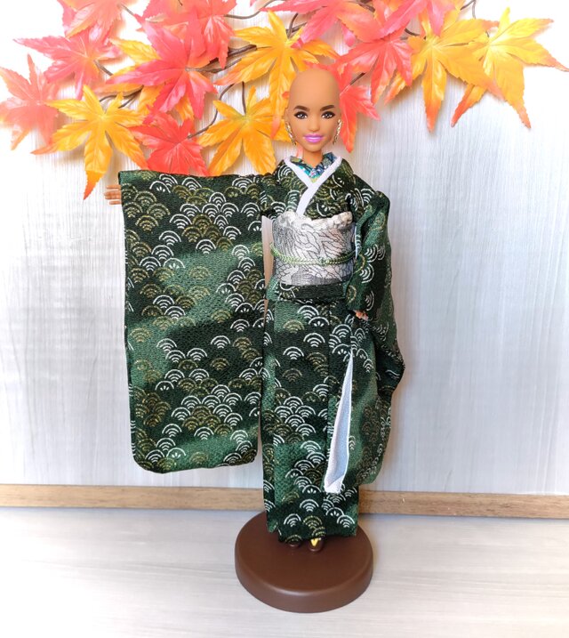 「竜鱗御前」28～30cmドール振袖着物 | iichi ハンドメイド・クラフト作品・手仕事品の通販