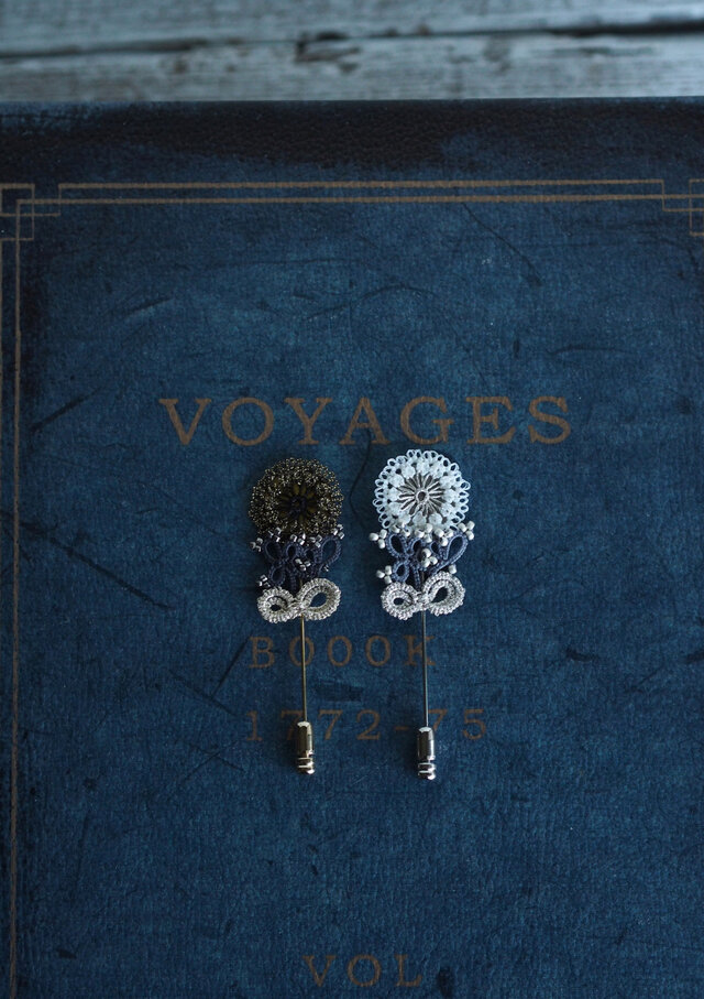 Little Flower - SILVER WHITE - | iichi ハンドメイド・クラフト作品・手仕事品の通販