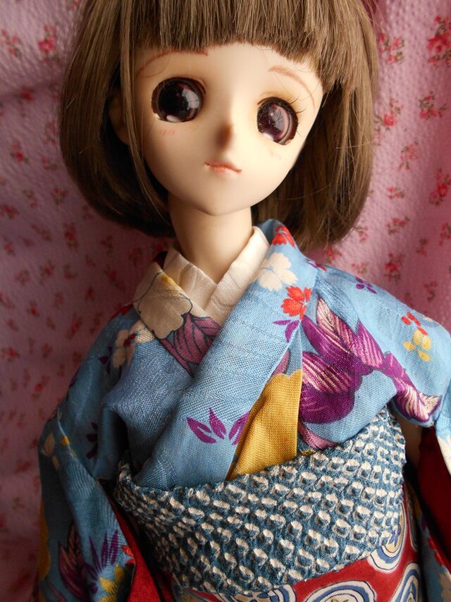 DD(M胸）・ノーマルSD 用 リバーシブル仕立ての振袖セット（エンジ・ブルー） | iichi ハンドメイド・クラフト作品・手仕事品の通販