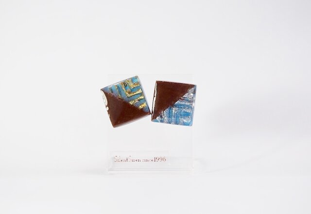 *gift box付き*chocolateピアスB | iichi ハンドメイド・クラフト作品・手仕事品の通販