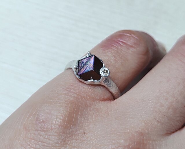 rainbow cross＊925 ring | iichi ハンドメイド・クラフト作品・手仕事品の通販