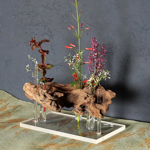 流木の花器、フラワーベース、一輪挿し、59 | iichi ハンドメイド・クラフト作品・手仕事品の通販