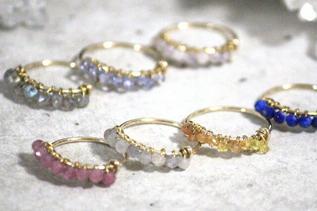非加熱Sapphire：Rings BASIC | iichi ハンドメイド・クラフト作品・手仕事品の通販