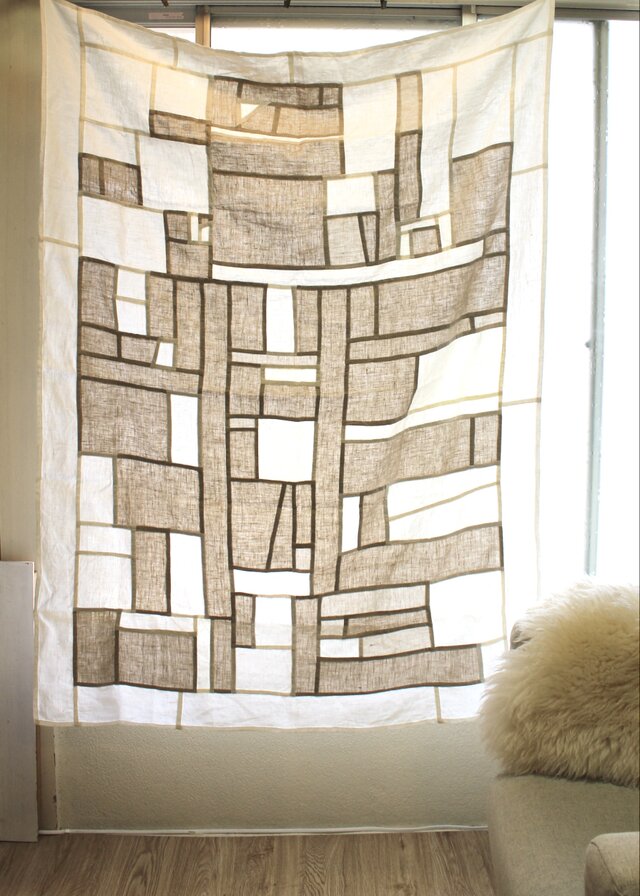 LINEN POJAGI CURTAIN 100×135 | iichi ハンドメイド・クラフト作品・手仕事品の通販