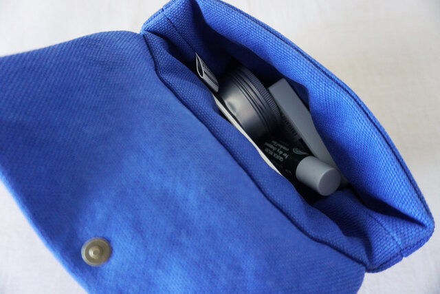 きちんとポーチ S / royalblue | iichi 日々の暮らしを心地よくするハンドメイドやアンティークのマーケットプレイス