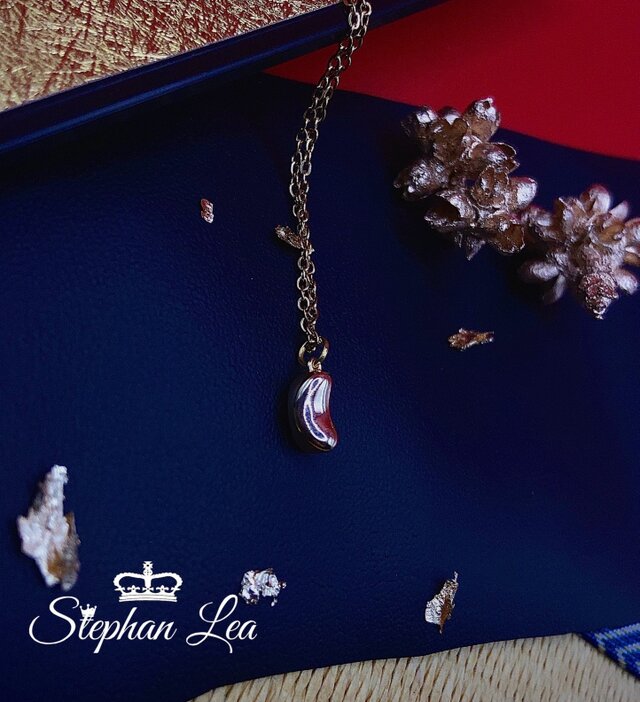 期間限定 Stephan Lea 男女兼用 アレルギー対応〜18K金メッキゴールド福豆ネックレス | iichi ハンドメイド・クラフト作品・手仕事品の通販