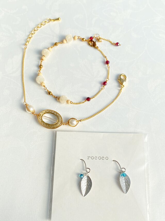 【感謝祭】« rococo » アクセサリー3点 /FK1 | iichi ハンドメイド・クラフト作品・手仕事品の通販