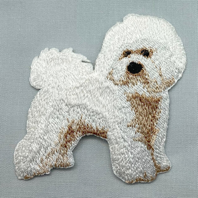 アップリケワッペン ビションフリーゼ kr-0025 | iichi ハンドメイド・クラフト作品・手仕事品の通販