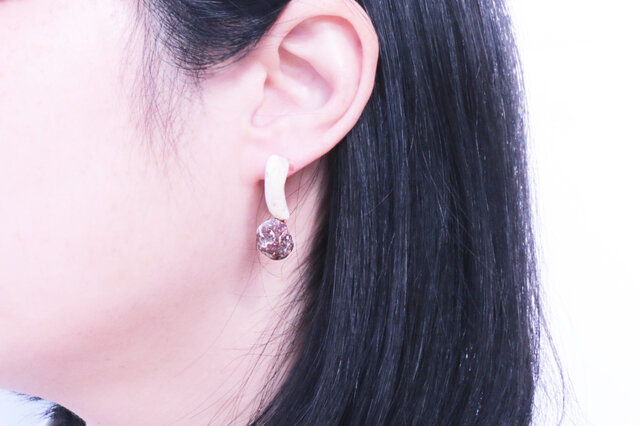 ピアス・イヤリング｜海の石｜SSPE-01 | iichi ハンドメイド・クラフト作品・手仕事品の通販