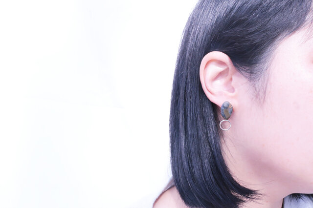 ピアス・イヤリング｜海の石｜SSPE-02 | iichi ハンドメイド・クラフト作品・手仕事品の通販