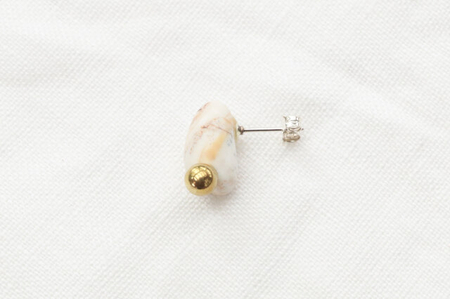 ピアス・イヤリング｜海の石｜SSPE-04 | iichi ハンドメイド・クラフト作品・手仕事品の通販