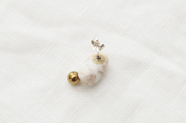 ピアス・イヤリング｜海の石｜SSPE-04 | iichi ハンドメイド・クラフト作品・手仕事品の通販