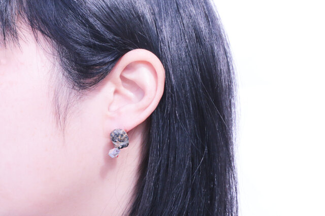 ピアス・イヤリング｜海の石｜SSPE-05 | iichi ハンドメイド・クラフト作品・手仕事品の通販