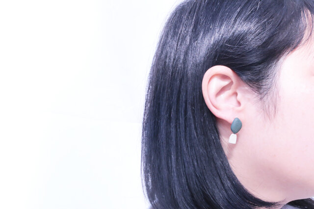 ピアス・イヤリング｜海の石｜SSPE-08 | iichi ハンドメイド・クラフト作品・手仕事品の通販