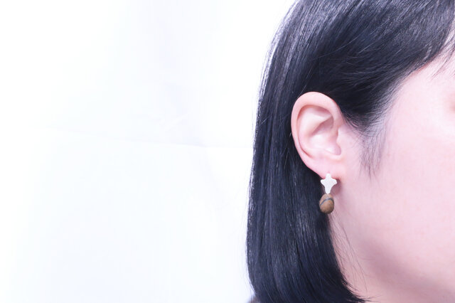 ピアス・イヤリング｜海の石｜SSPE-11 | iichi ハンドメイド・クラフト作品・手仕事品の通販