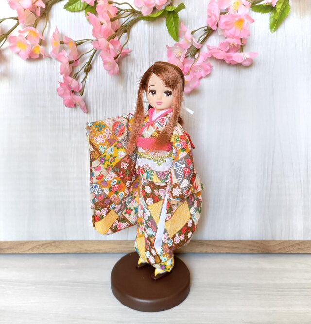 「からくり小町」22cmドール振袖着物 | iichi ハンドメイド・クラフト作品・手仕事品の通販