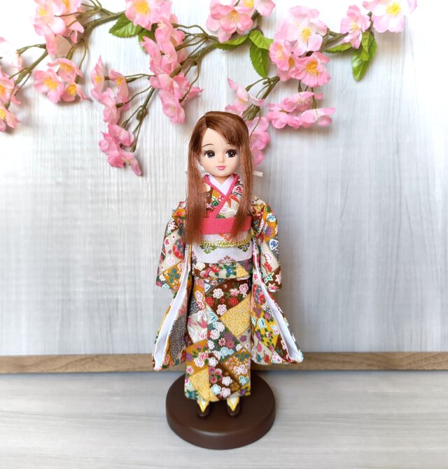 「からくり小町」22cmドール振袖着物 | iichi ハンドメイド・クラフト作品・手仕事品の通販