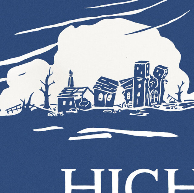 High Adventure / アートポスター イラスト 2L〜 ヴィンテージポスター ブルー系 モノトーン ホワイト | iichi ハンドメイド・クラフト作品・手仕事品の通販