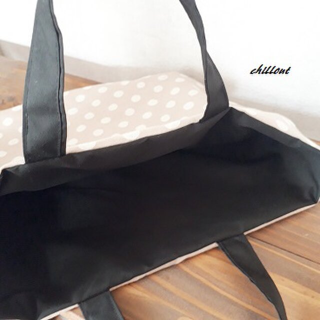 【ソフトリネン】入園バッグ5点セット：ドット：ベージュ【0472】 | iichi ハンドメイド・クラフト作品・手仕事品の通販