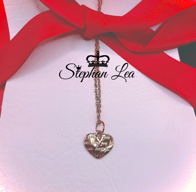 期間限定 Stephan Lea アレルギー対応〜Love youゴールドハートネックレス | iichi ハンドメイド・クラフト作品・手仕事品の通販