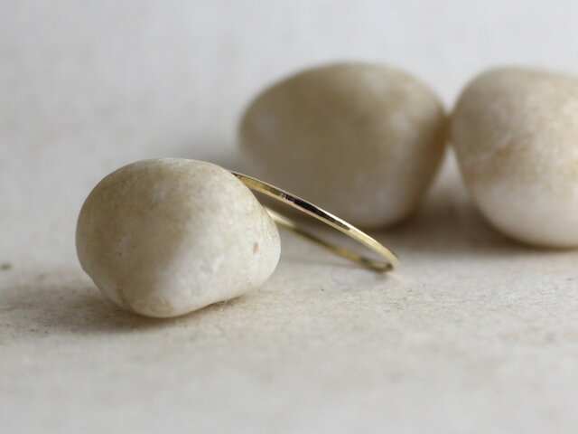 ゴールドK18リング 0022 | iichi 日々の暮らしを心地よくするハンドメイドやアンティークのマーケットプレイス