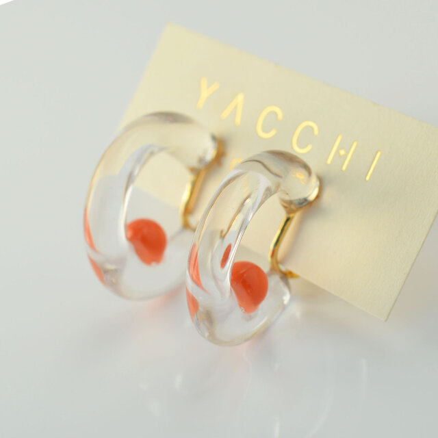 EARRING(orange) | iichi ハンドメイド・クラフト作品・手仕事品の通販