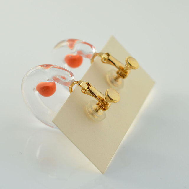 EARRING(orange) | iichi ハンドメイド・クラフト作品・手仕事品の通販
