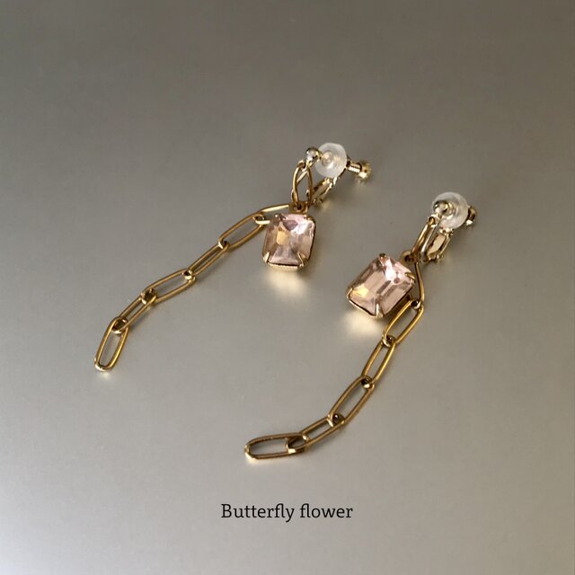 Rosaline：Czech vintage glass stone. | iichi ハンドメイド・クラフト作品・手仕事品の通販