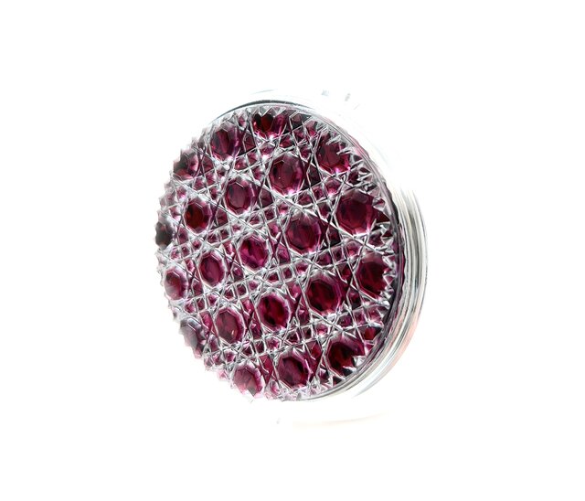 東京切子コンパクトミラー 光籠目 Silver ~Ruby〜 ルビー | iichi 日々の暮らしを心地よくするハンドメイドやアンティークのマーケットプレイス