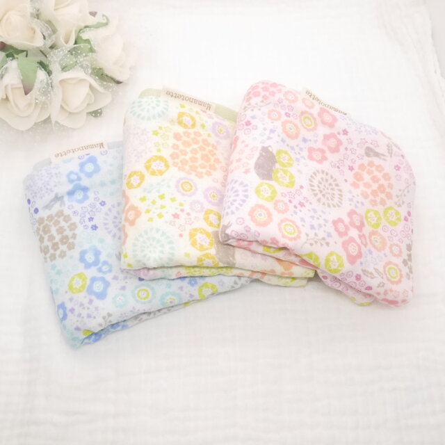 8重ガーゼハンカチ♡北欧の森3枚セット＊20×20センチ Fluffy gauze handkerchief | iichi ハンドメイド・クラフト作品・手仕事品の通販