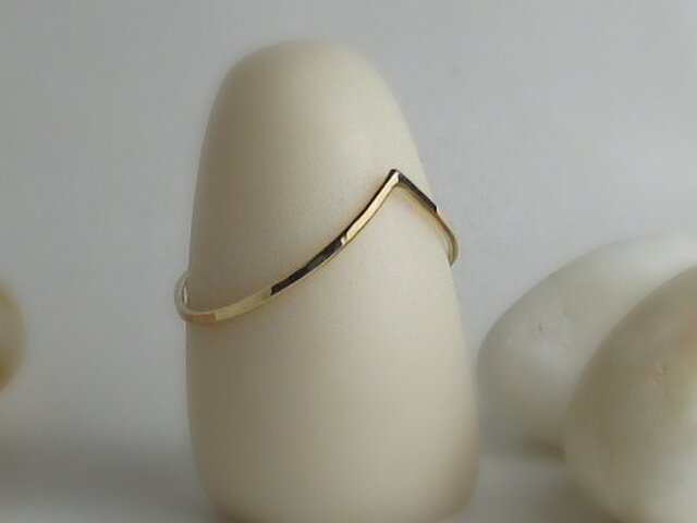 ゴールドK18リング 0026 | iichi 日々の暮らしを心地よくするハンドメイドやアンティークのマーケットプレイス