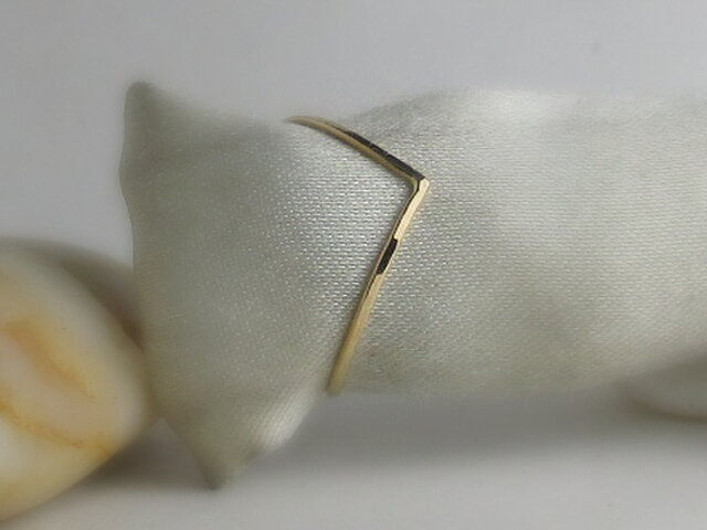 ゴールドK18リング 0026 | iichi 日々の暮らしを心地よくするハンドメイドやアンティークのマーケットプレイス