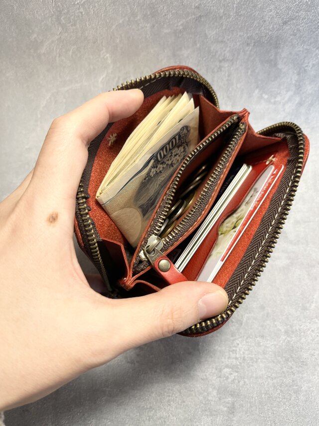 【受注生産】mimi flure ファスナー財布 | iichi ハンドメイド・クラフト作品・手仕事品の通販