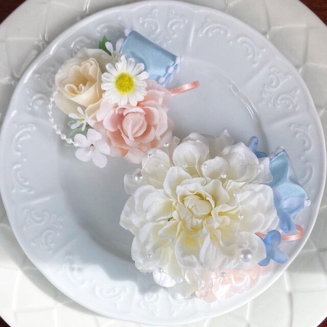 卒入学式に 春色の2wayコサージュ130.131 | iichi ハンドメイド・クラフト作品・手仕事品の通販