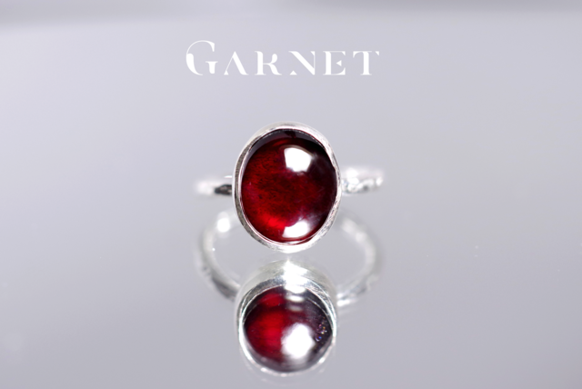 New Arrival☆新作☆『Garnet』☆世界でひとつの天然石リングsilver925 | iichi ハンドメイド・クラフト作品・手仕事品の通販