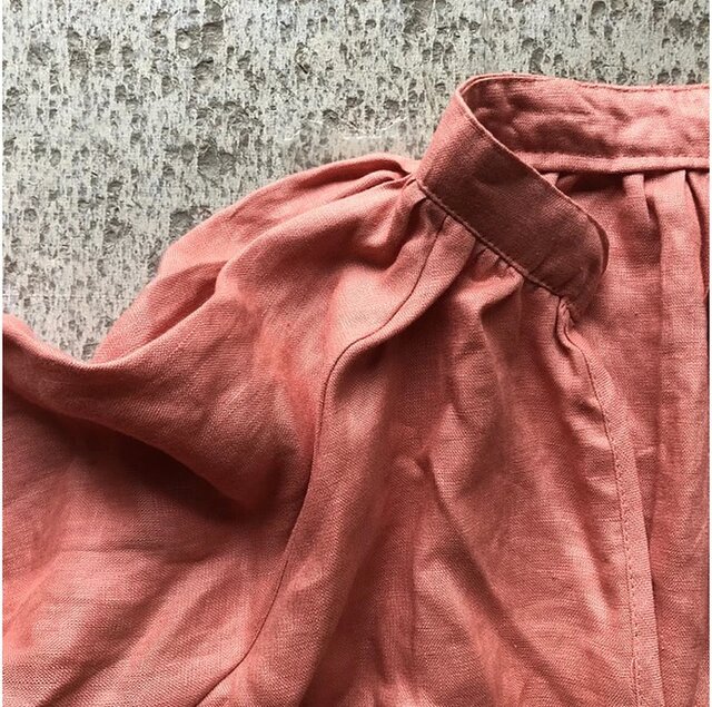 [春カラー]ラグランチュニック リネン frech linen100% | iichi 日々の暮らしを心地よくするハンドメイドやアンティークのマーケットプレイス