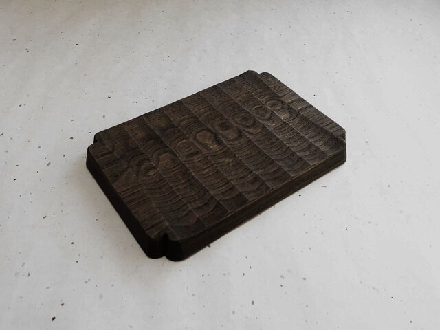 入隅 我谷盆 栗 21×15×2cm ダークブラウン | iichi ハンドメイド・クラフト作品・手仕事品の通販