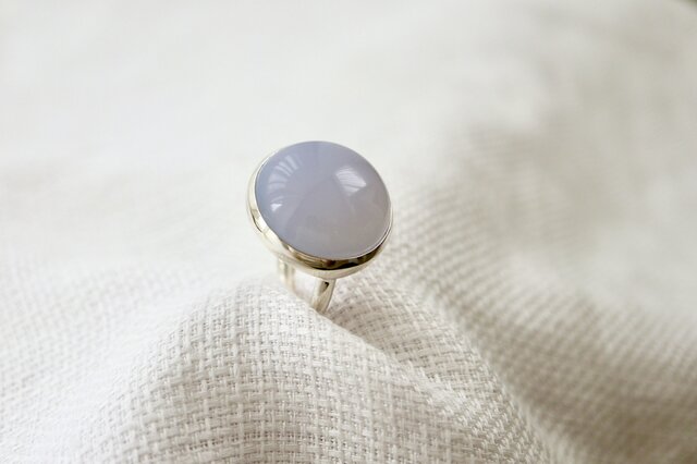 [natural chalcedony]ring | iichi ハンドメイド・クラフト作品・手仕事品の通販