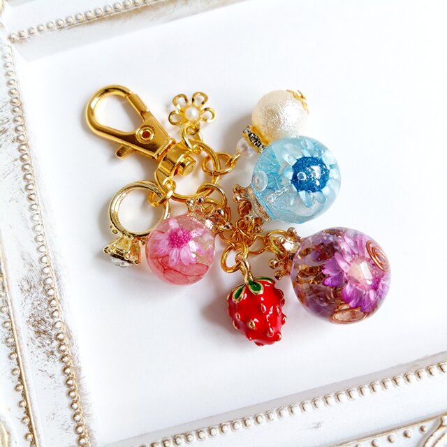 オルゴナイト まんまるチャーム 4種のパワーストーン 女子力アップ お守り 972 | iichi ハンドメイド・クラフト作品・手仕事品の通販