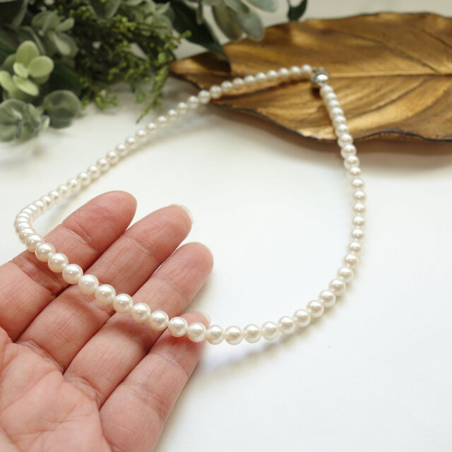 あこや真珠 ネックレス （パールネックレス）5.5mm | iichi ハンドメイド・クラフト作品・手仕事品の通販