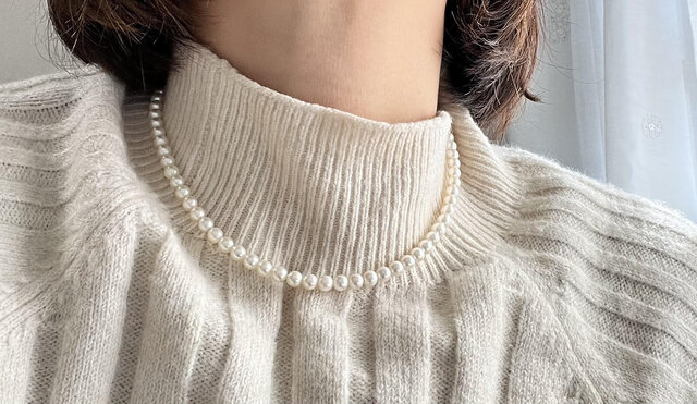 あこや真珠 ネックレス （パールネックレス）5.5mm | iichi ハンドメイド・クラフト作品・手仕事品の通販