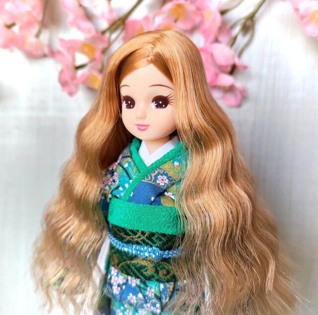 「隠れ里の四季…夜半」22cmドール振袖着物 | iichi ハンドメイド・クラフト作品・手仕事品の通販