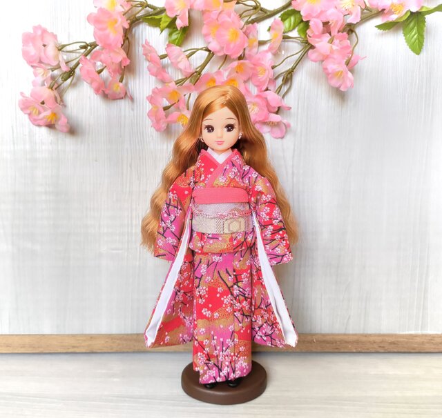 「隠れ里の四季…暁」22cmドール振袖着物 | iichi ハンドメイド・クラフト作品・手仕事品の通販
